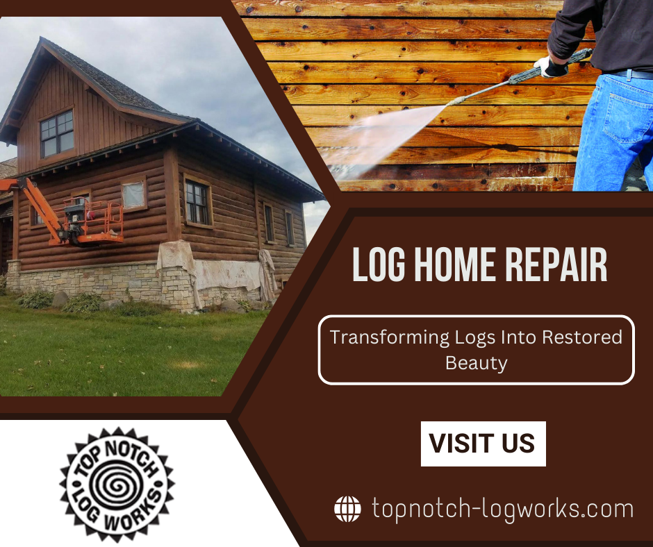 Quality Log Home Restoration Services - Top Notch Logworks - Medium