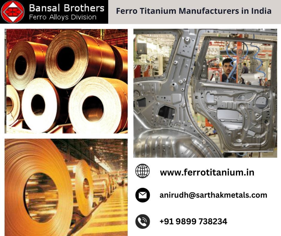 Elevate Your Alloys With Ferro Titanium From India’s Premier Suppliers ...