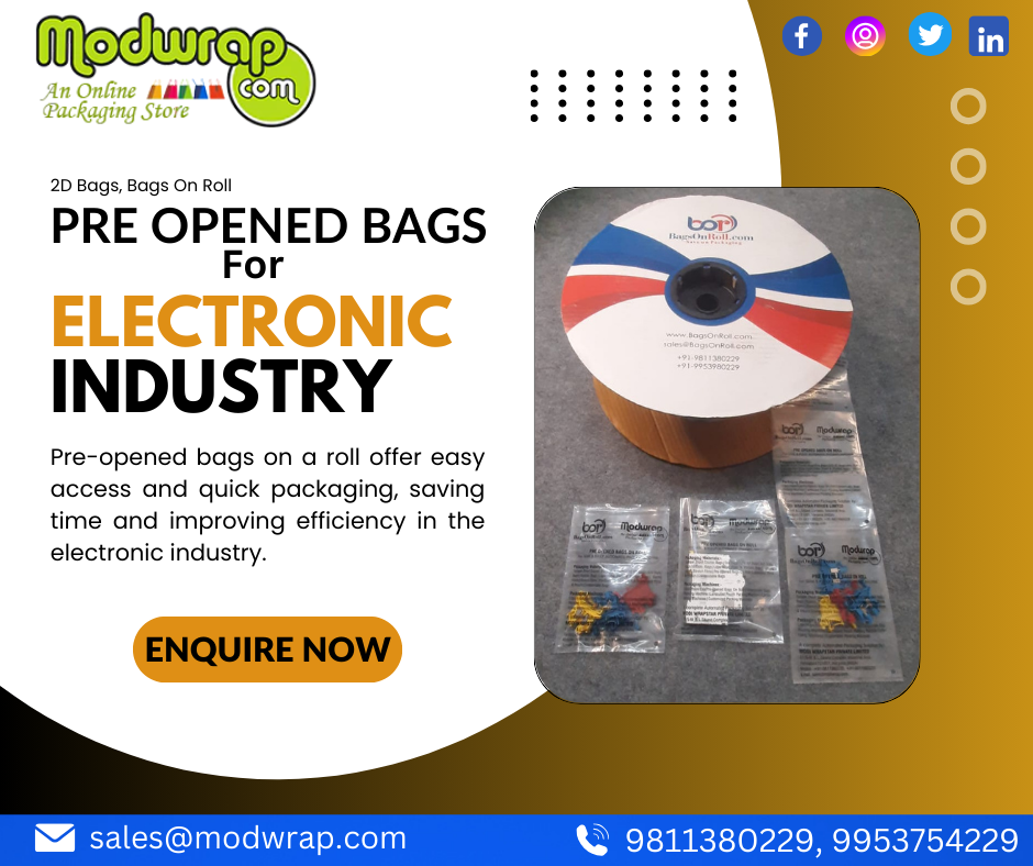 The Benefits of Using Pre-Opened Bags for Electronic Parts | by Modwrap ...