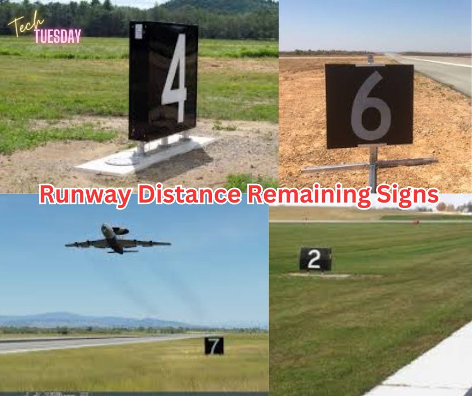 Runway Distance Remaining Signs Explained! 🚦 - Aviationschools - Medium