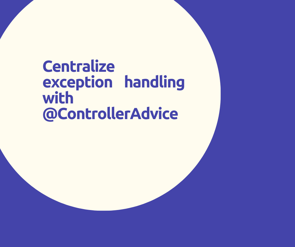 Centralize exception handling with @ControllerAdvice | by Mohammed Taoufik Lahmidi | Jun, 2024 ...