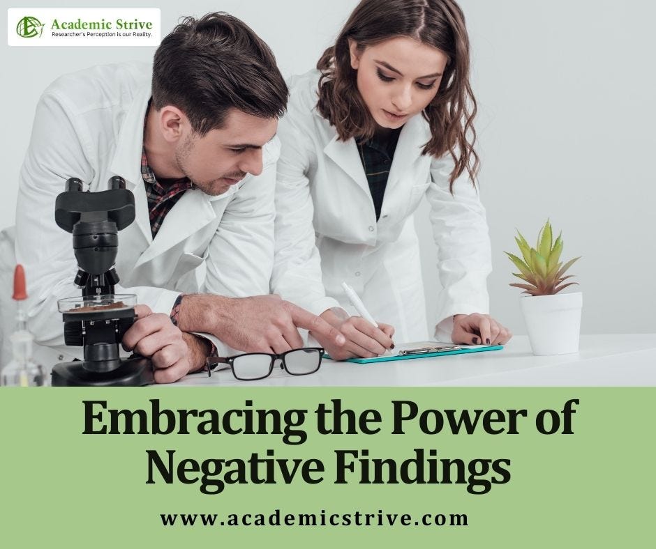 The Value of Publishing Negative Results | by Academic Strive | Jul ...