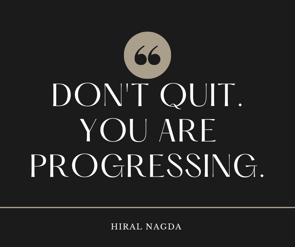 What are you currently staying committed to even when it’s extremely ...