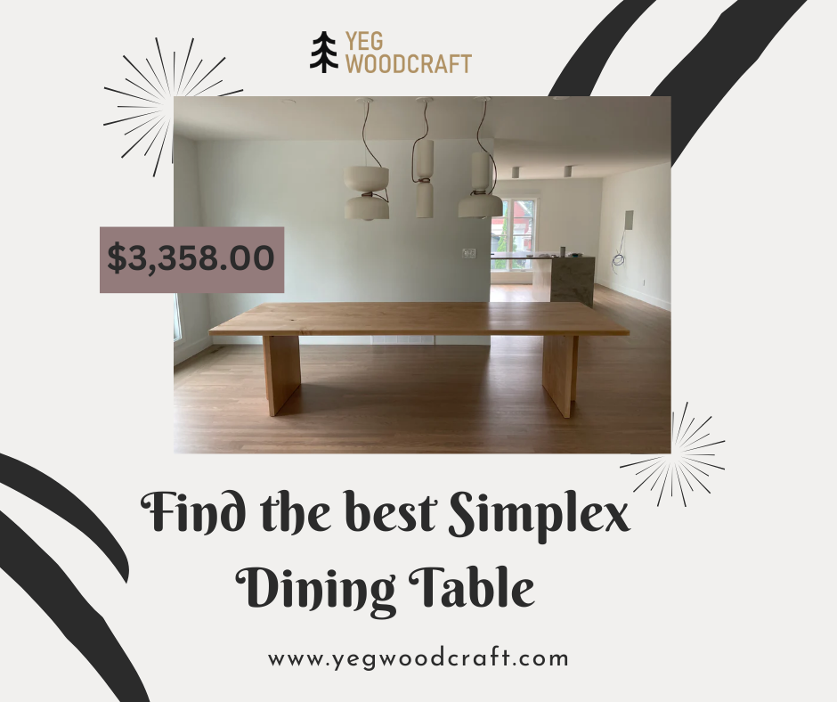 Find the best Simplex Dining Table - YEG Woodcraft - Medium