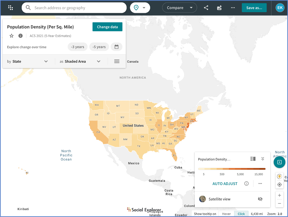 Social Explorer, A Demonstration. [This is written for WMU history and ...