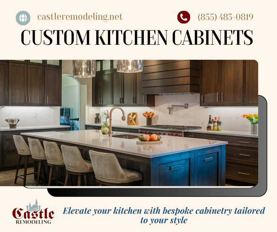 Elevate Your Kitchen: Custom Kitchen Cabinets Crafted Just for You | by CastleRemodeling | Apr ...
