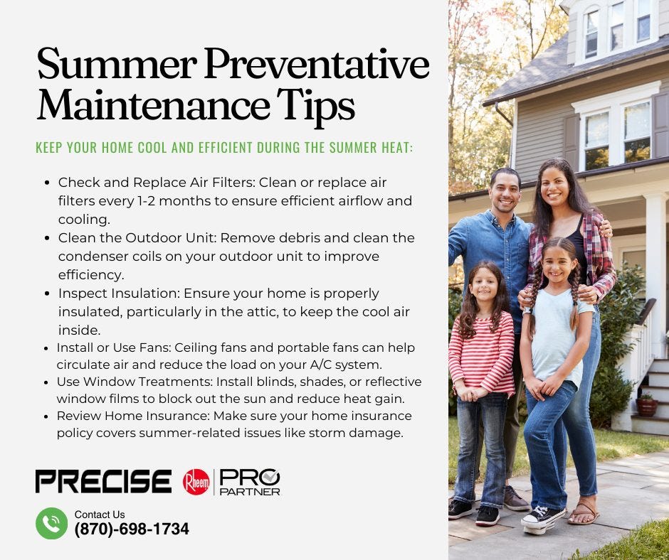 Summer Preventative Maintenance Tips - Precisearkansas - Medium