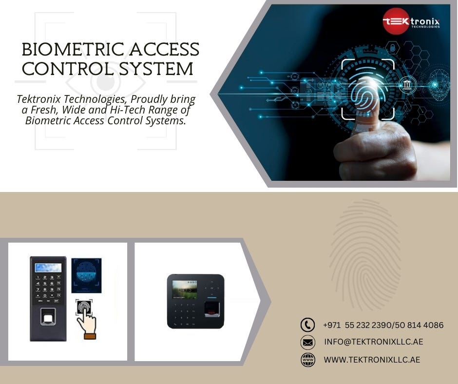 Biometric Access Control System Installation By Tektronix Technologies In Dubai Abu Dhabi And