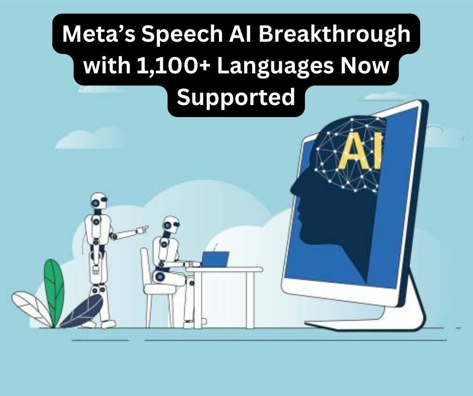 Meta’s Speech AI Breakthrough with 1,100+ Languages Now Supported | by ...