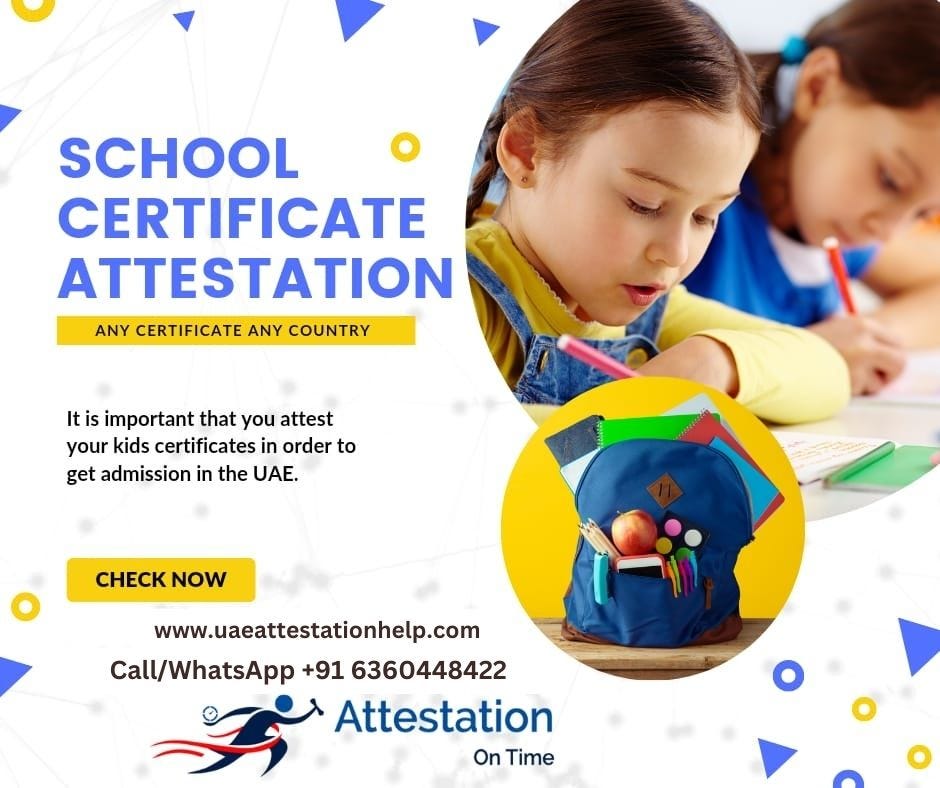 Kochi School Certificate Attestation - Attestation On Time - Medium