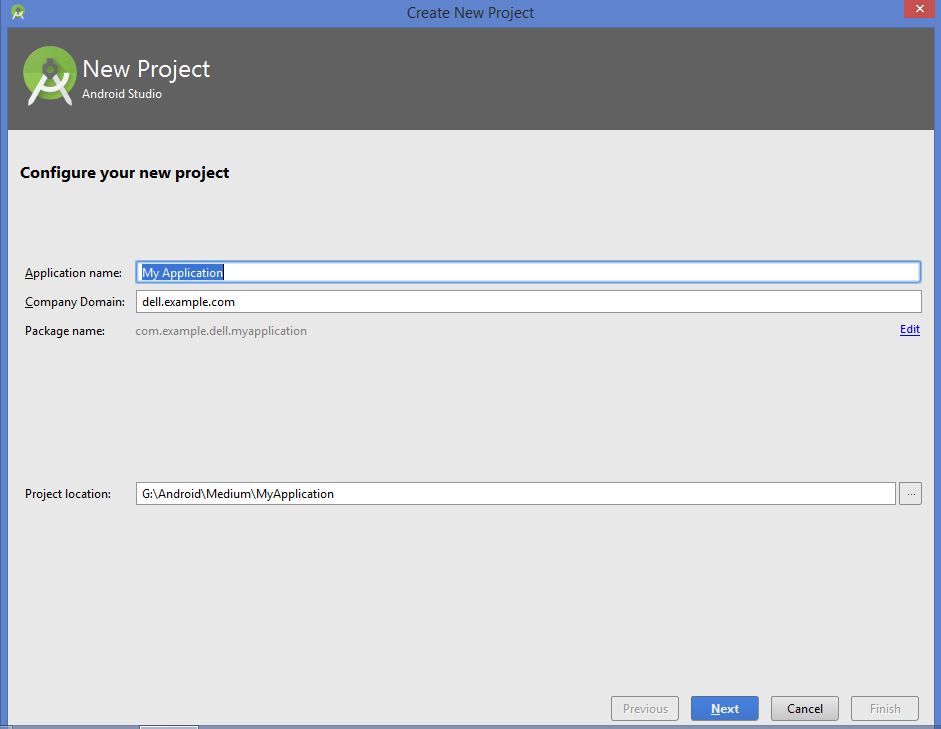 Hello World Android Project.. First We open Android Studio As I shown ...