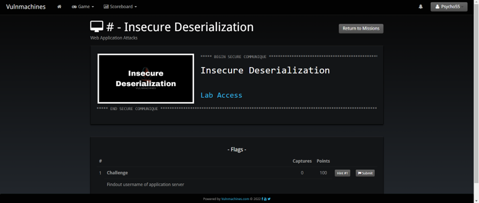 Insecure Deserialization write-up vulnmachines | by Vulnmachines | Medium