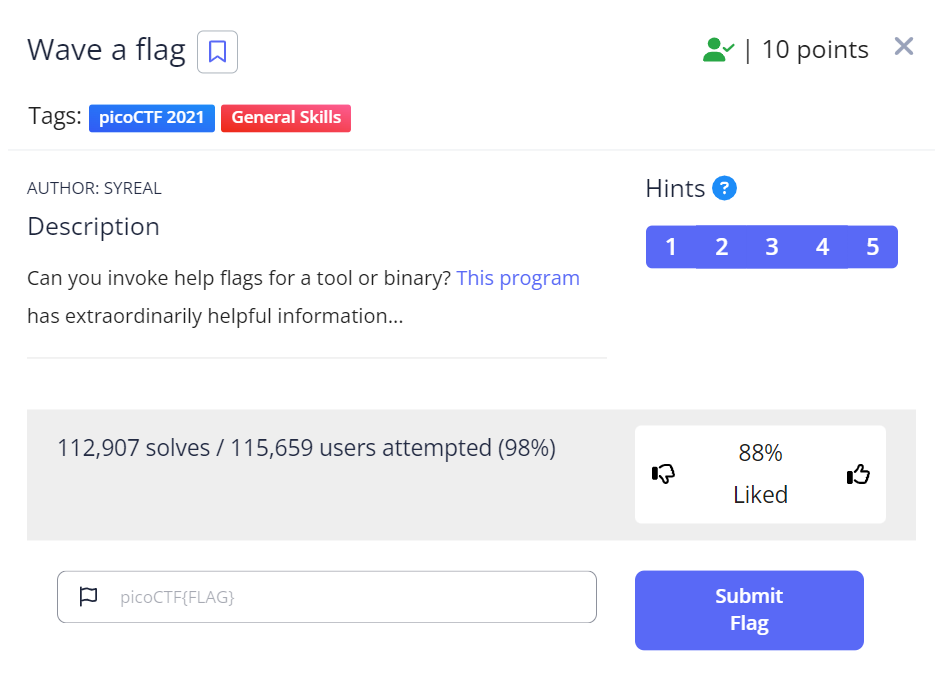 picoCTF : Wave a flag - 郭汕桀 - Medium