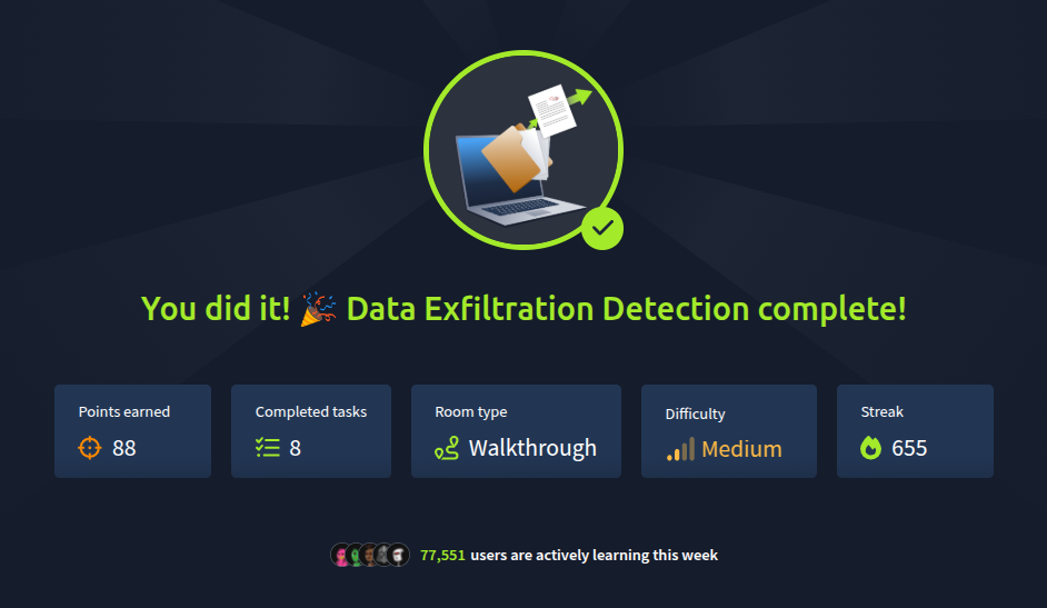 Data Exfiltration Detection Walkthrough Notes Tryhackme Medium