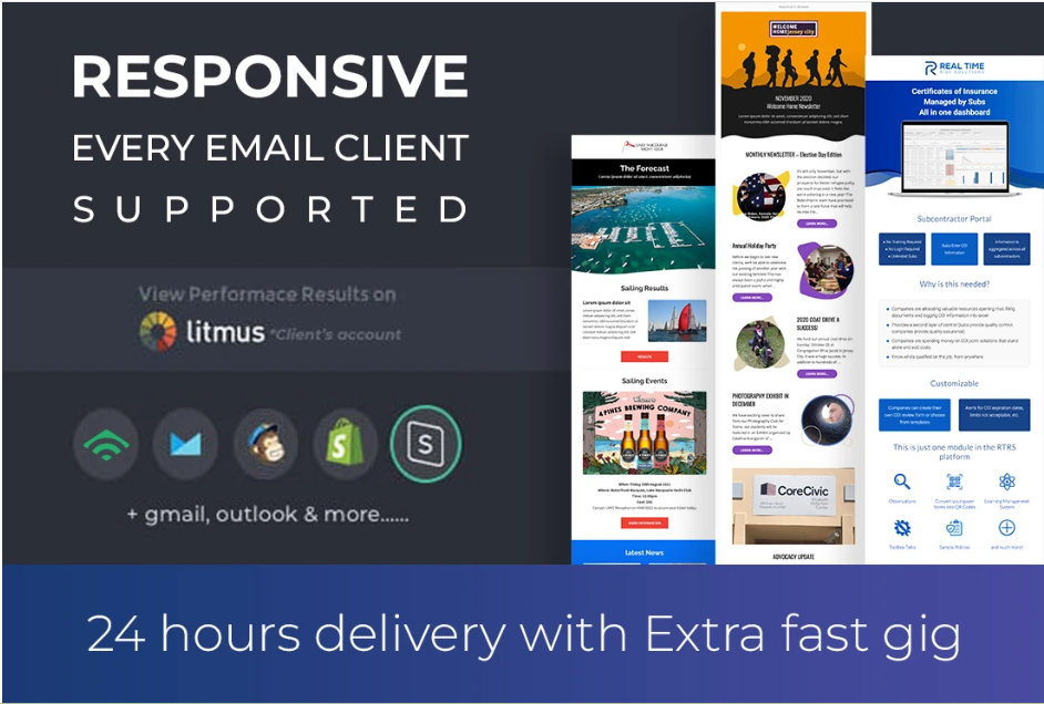 I will design a responsive email template | by Kasib Mohammad Chowdhury ...