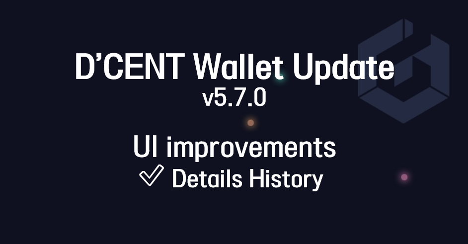 D’CENT Wallet Update: Improvements in the Details History | by D’CENT ...