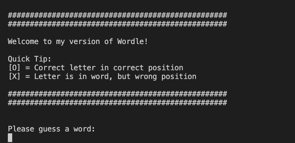 First Project: Terminal Wordle.py | by Eric Johnson | Medium