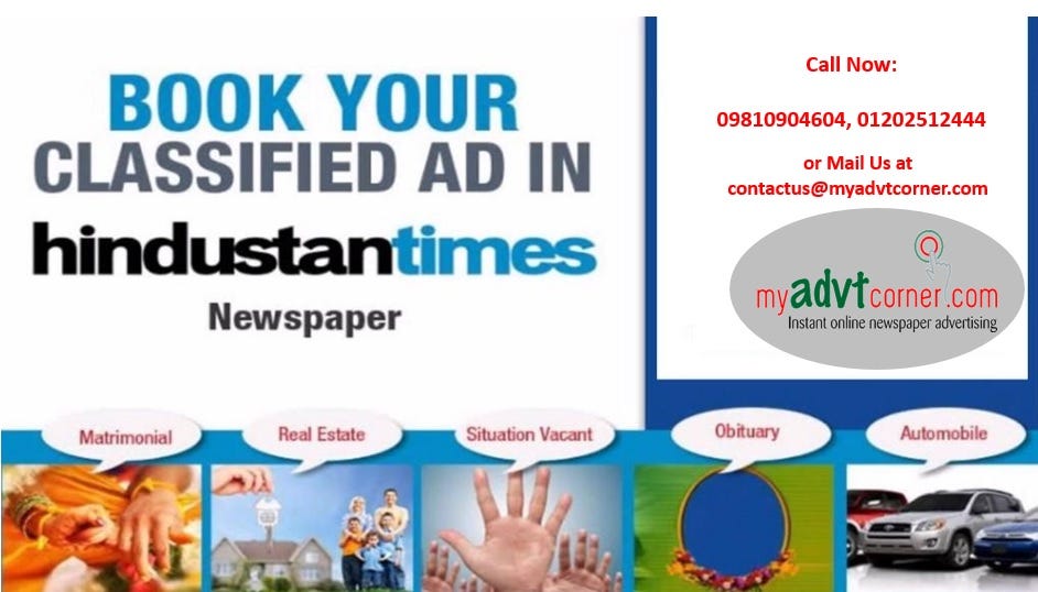 INFLUENCE MAXIMUM PEOPLE WITH JUST A SINGLE AD IN HINDUSTAN TIMES ...