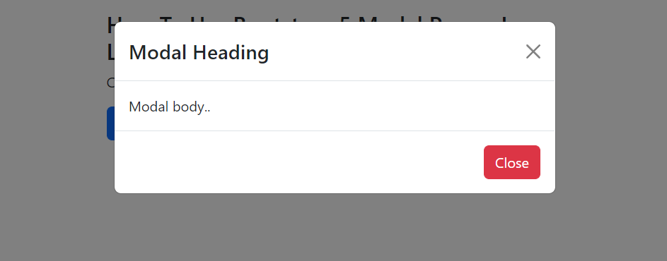How To Add Bootstrap 5 Modal Popup In Laravel 9 | Medium