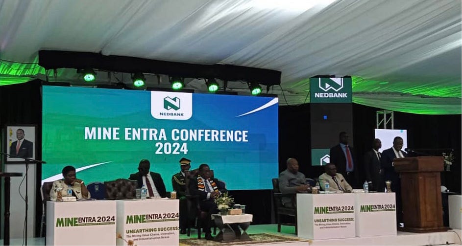 H.E President Emmerson Mnangagwa Officially Opens 2024 Mine Entra ...