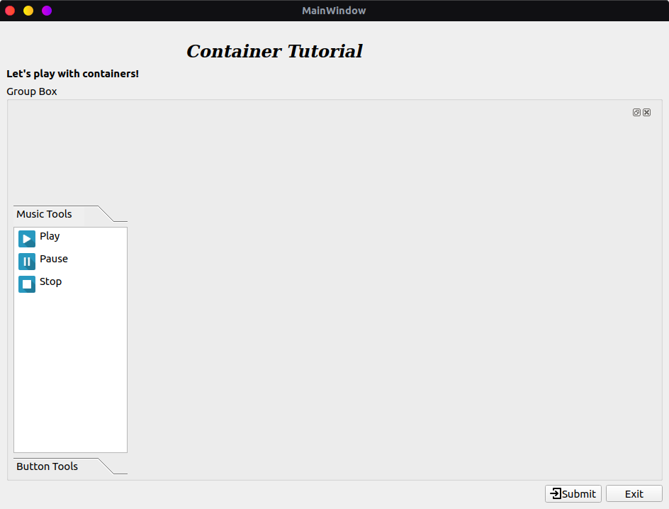 [PyQt]PySide2教學 #9: 容器物件, QToolBox, QDockWidget, QStackWidget ...