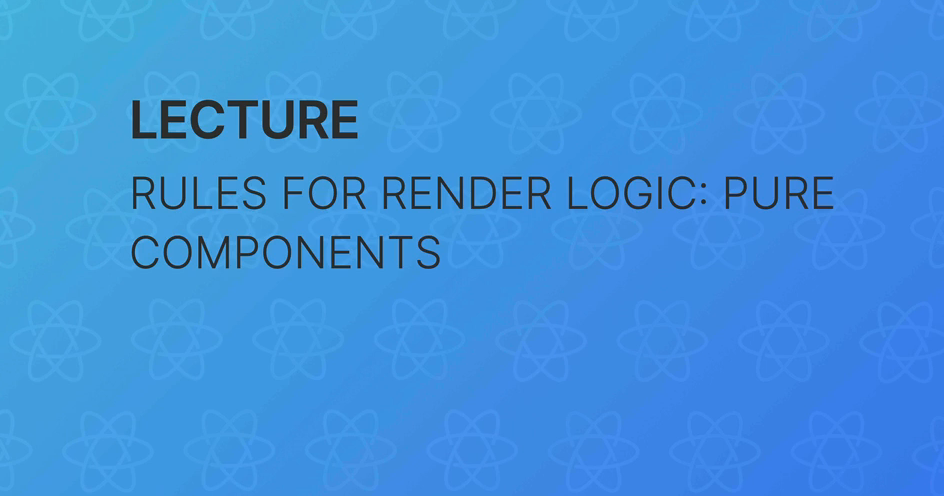Understanding Render Logic And Event Handlers In React A Simple Guide