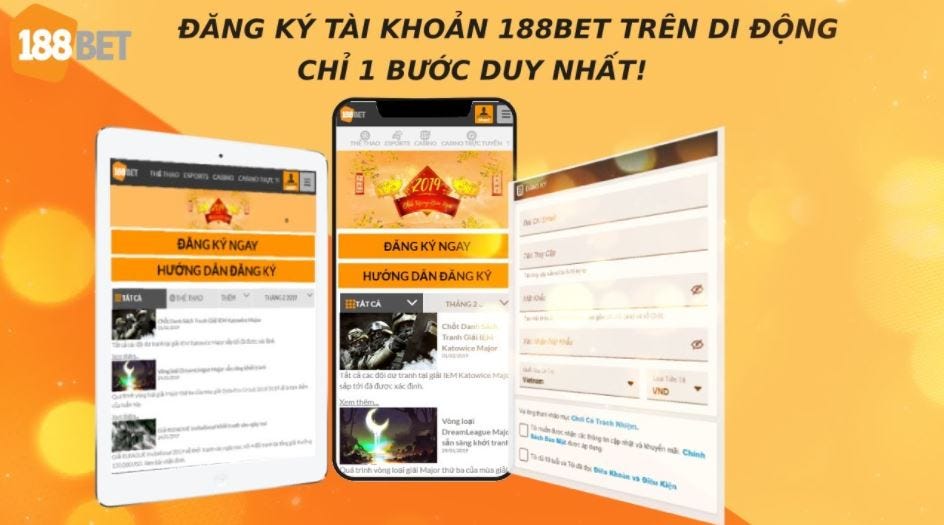 Cach dang ky 188bet. Tại Việt Nam, nhà cái 188BET luôn là sự… | by Nhacaiso1 | Medium