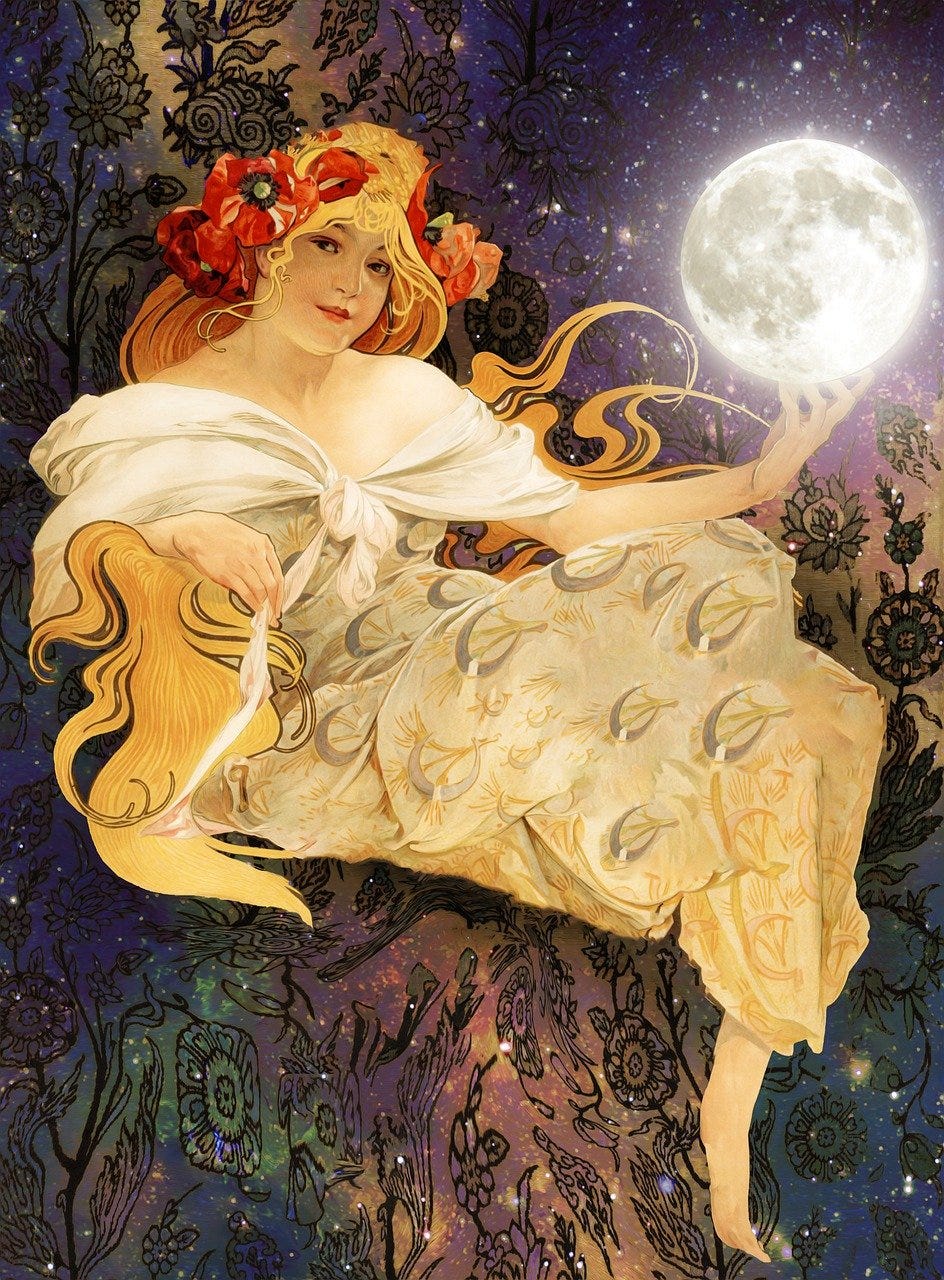 Selene. Unveiling the Mythology of the Moon… | by Lord Luke El-Bey | Medium