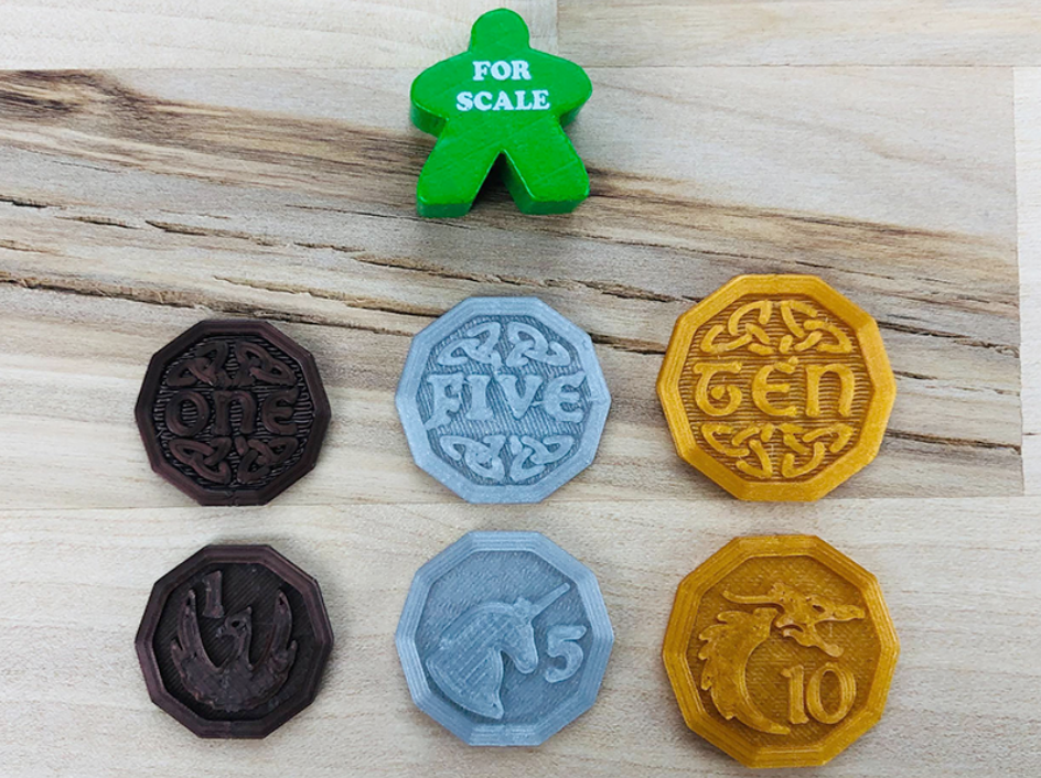 New Board Game Pieces at The Game Crafter — Fantasy Coins - The Game ...