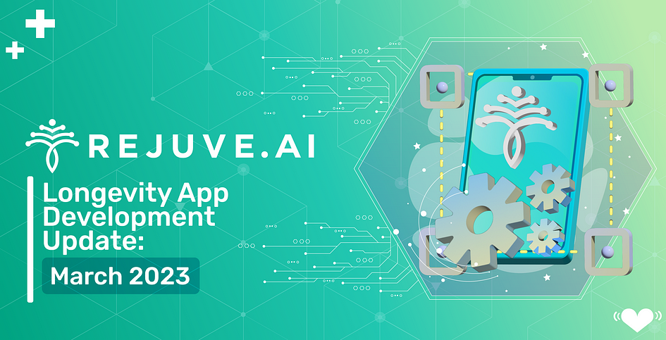 March Longevity App Development Update | by Jasmine Smith | Rejuve.AI | Mar, 2023 | Medium