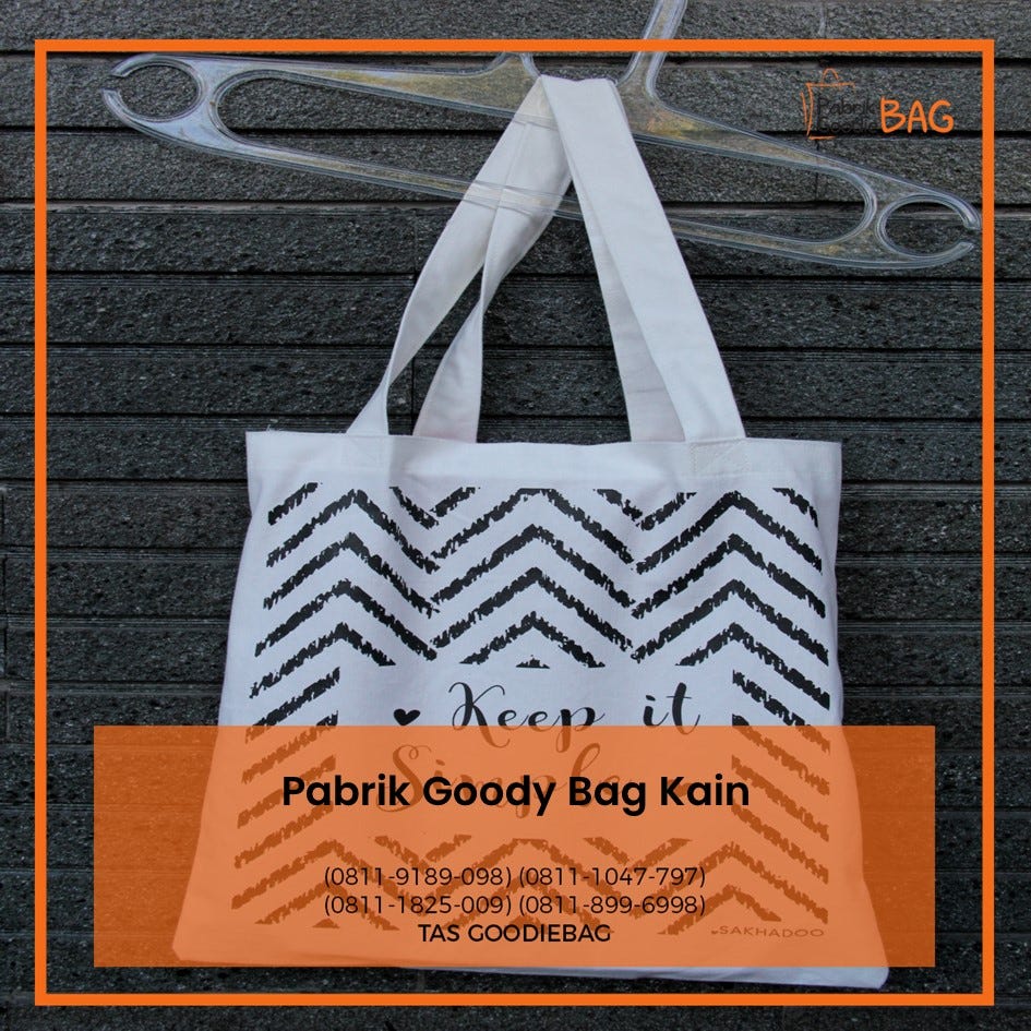 Pabrik Goody Bag Kain - Toko Kain Goody Bag Polos - Medium