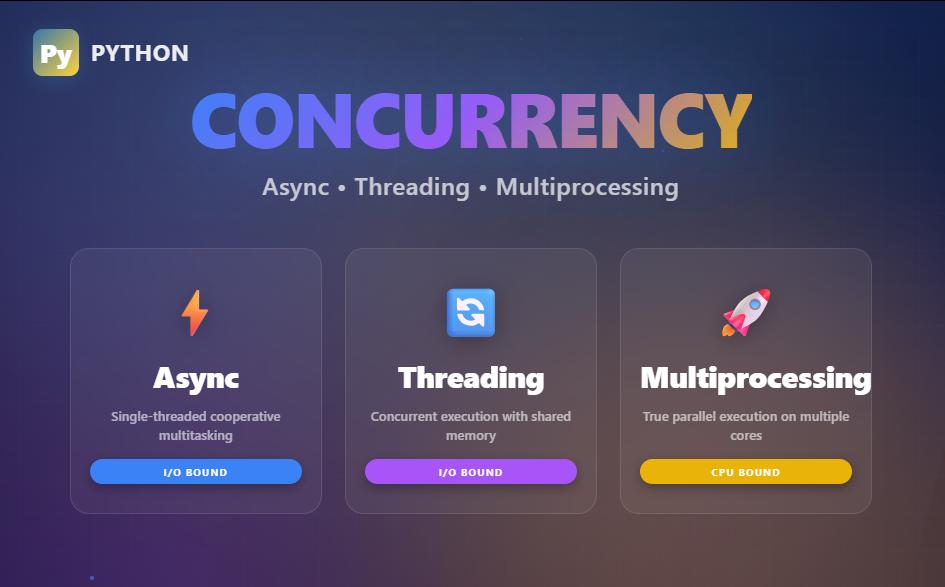 Async vs Threading vs Multiprocessing in Python | Medium