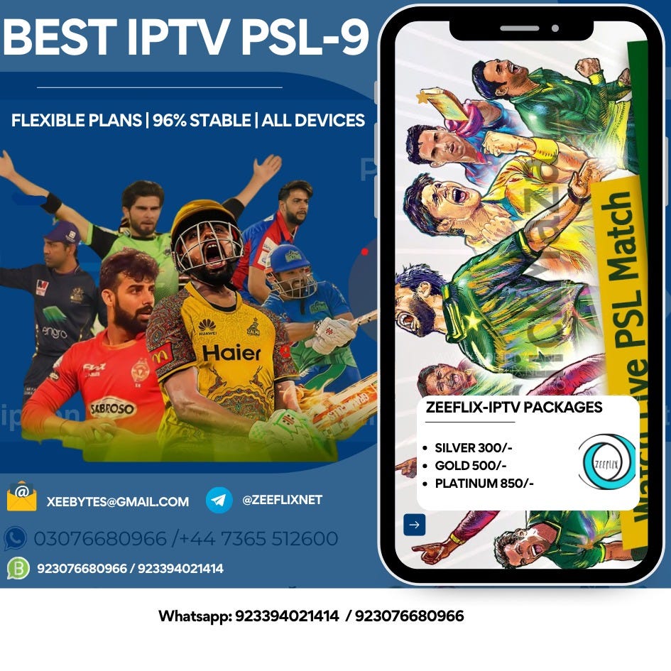 BEST IPTV PAKISTAN | BEST IPTV FOR PSL 9 | PSL IPTV Contact: 🟢Whatsapp: https://wa.me ...