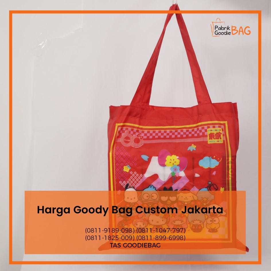 Harga Goody Bag Custom Jakarta - Toko Kain Goody Bag Polos - Medium