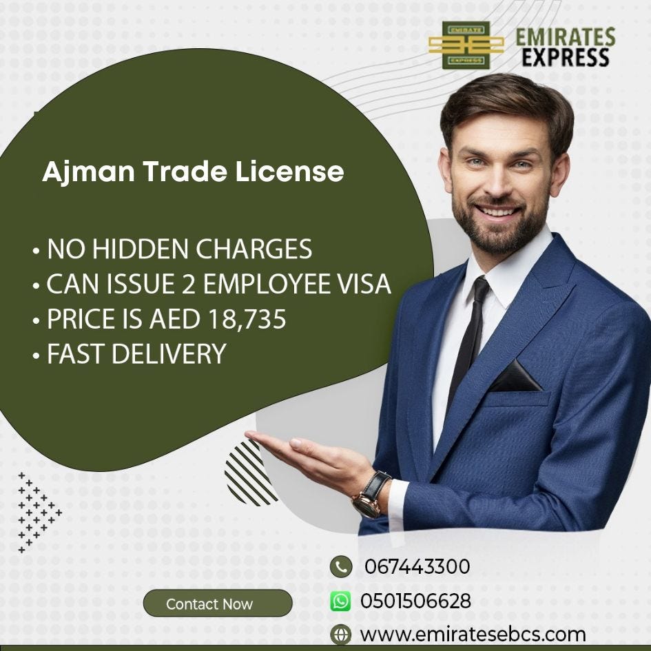 Ajman Trade License - Jennifer Farley - Medium
