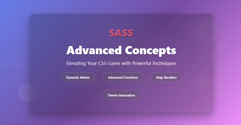 Advanced Sass Concepts: Elevating Your CSS Game | by Alexander Bharathi | Jun, 2025 | Medium