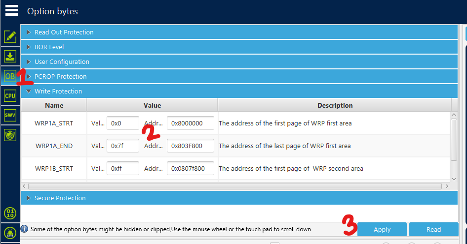 How To Open Write Protection In Stm32 Mcus By Mehmet C Aksoy Medium