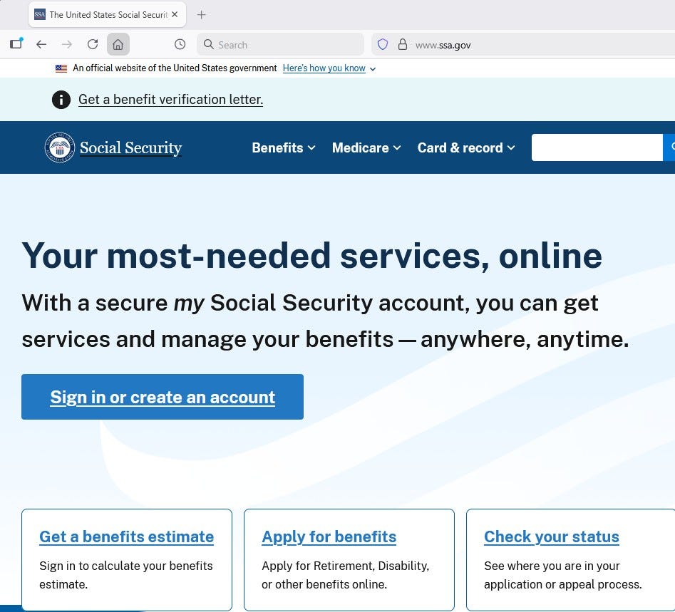 Tips on How and Why to Use Social Security Website | by Jeff Goetz ...