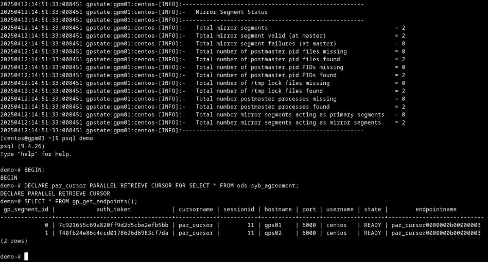 Developing own Greenplum v6 connector for parallel read from segments ...