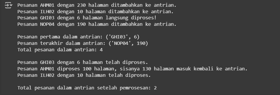 Penerapan Queue pada Python. Laporan Praktikum Struktur Data 4 | by ahmada maulana | Mar, 2025 ...