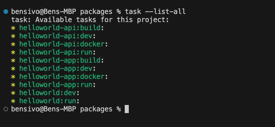 Minimalist Monorepos using Taskfile.dev | by Ben Sivoravong | Medium