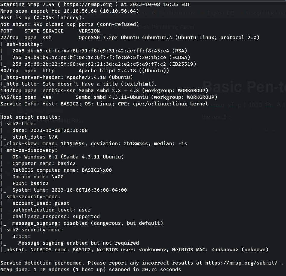 Basic Pentesting Room (TryHackMe) | by Rana Elhawwary | Medium