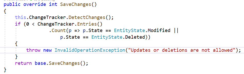 EntityFramework, EventSourcing and SaveChanges | by Bryan Allott | Medium