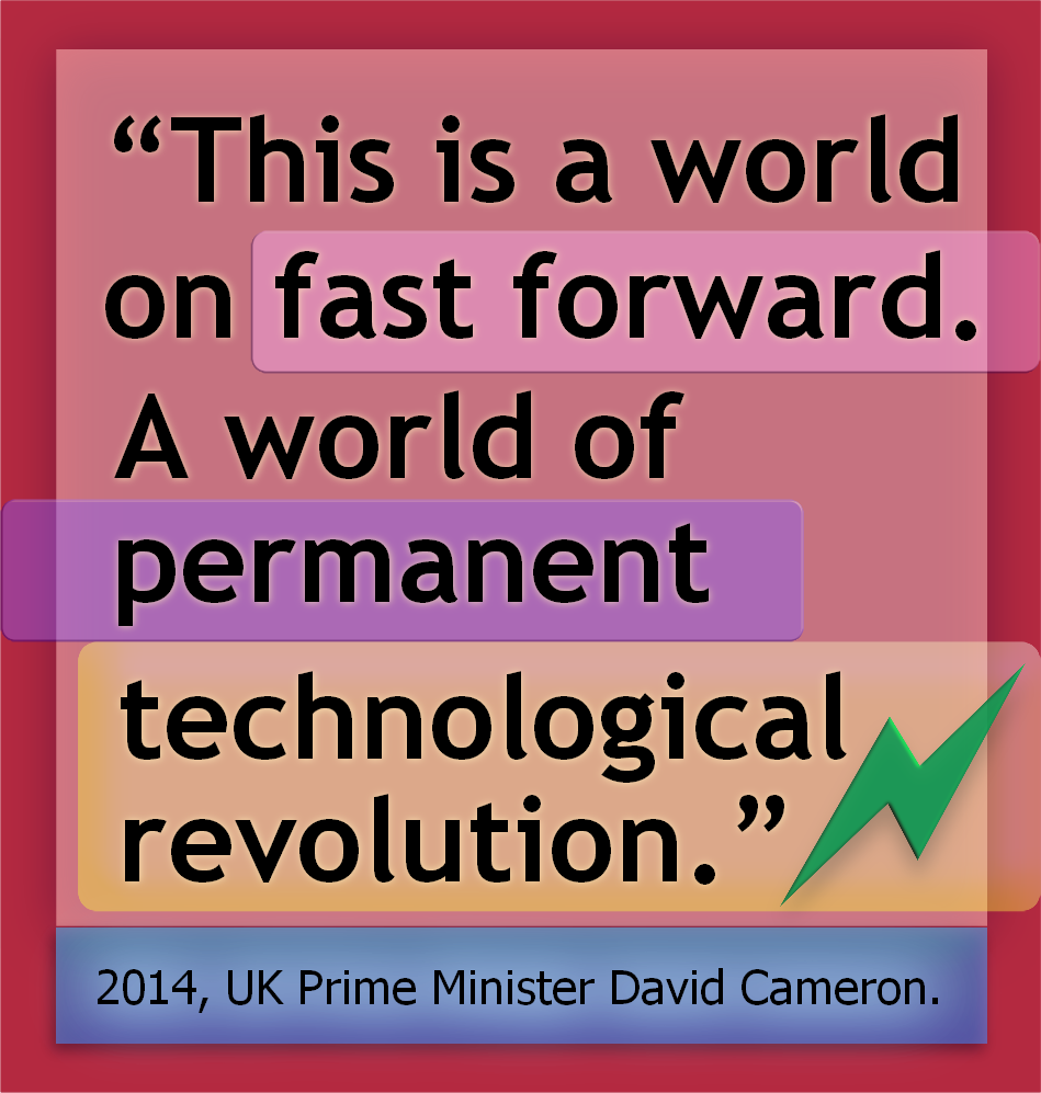 Fast Forward Rapid Future. in 2014 UK Prime Minister David Cameron ...