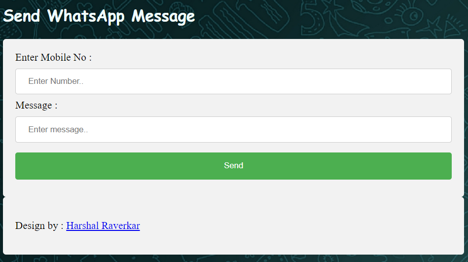 Send Whats App message without storing contact details. | by Harshal ...