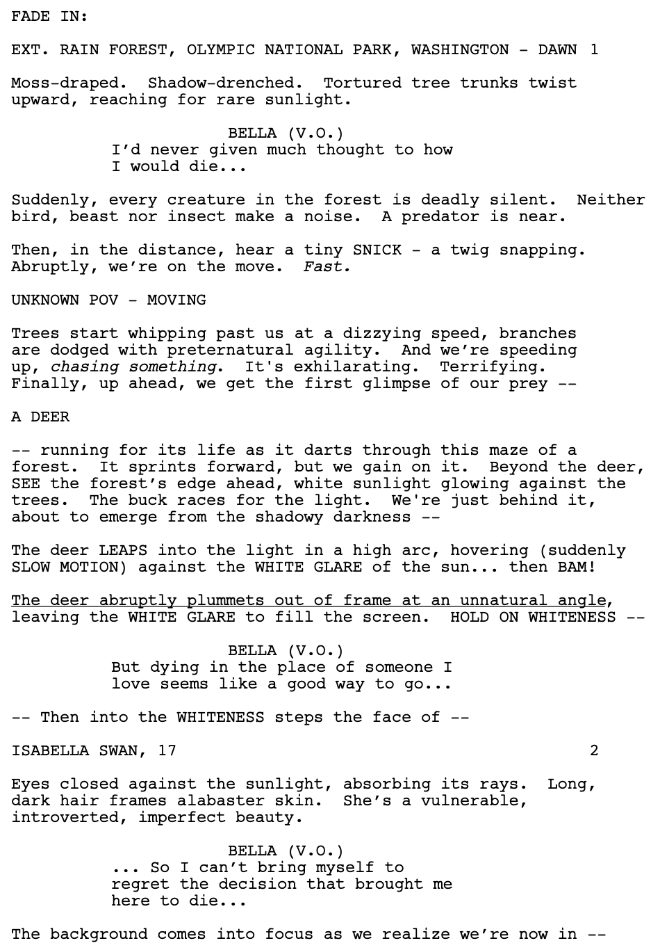 Page One: “Twilight” (2008) - Go Into The Story