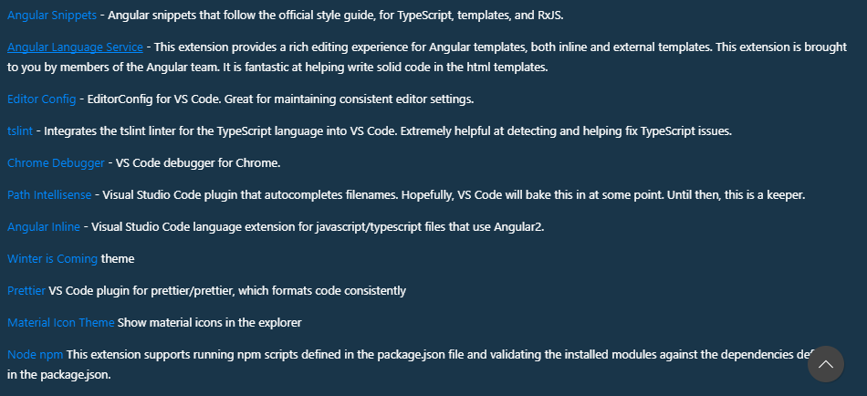 My VS code setup (user settings and extensions) angular developers ...