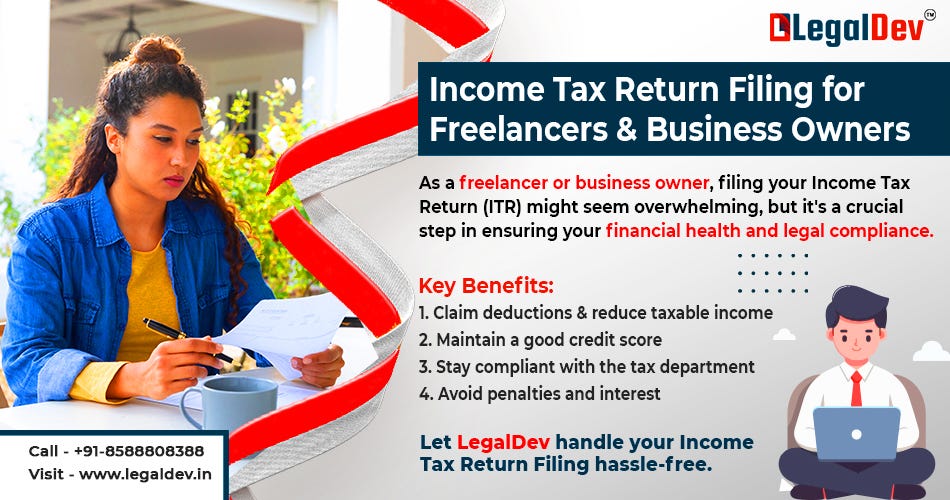 Income Tax Return Filing for Freelancers & Business Owners Explained ...