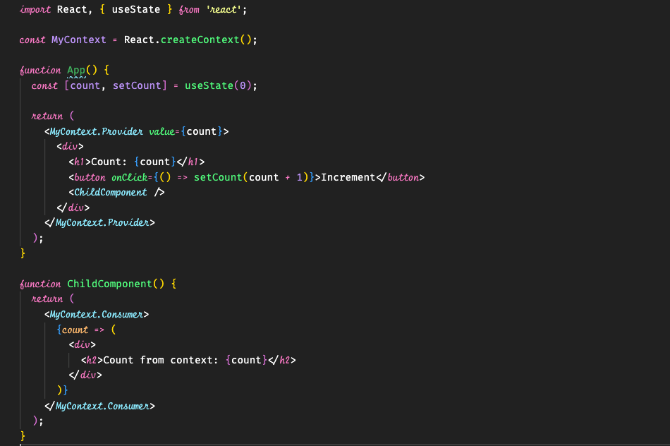 How to useContext. In a typical React application, data… | by Sarah Nicole Rodarte | Medium