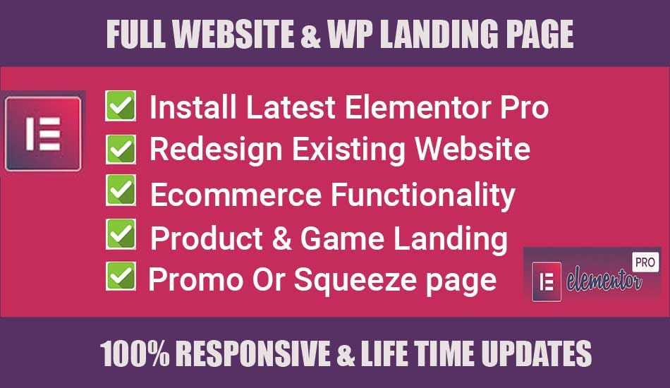 I will develop Wordpress website using elementor pro page builder | by ...